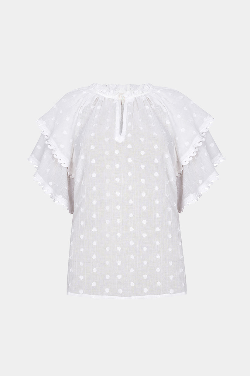 Wave Blouse White – Sass & Edge